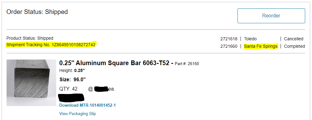 Where can I find my tracking information? – OnlineMetals